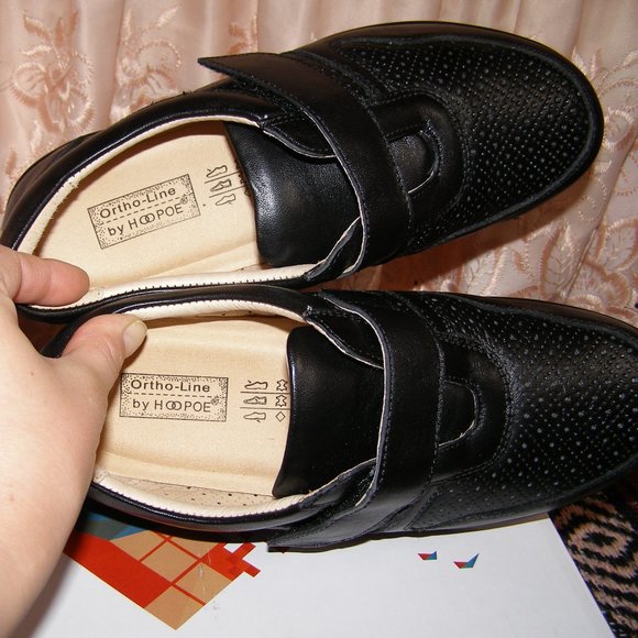 Ortho-Line by Hoopoe | Shoes | New Size 8e Black Ladies Comfort Shoes ...